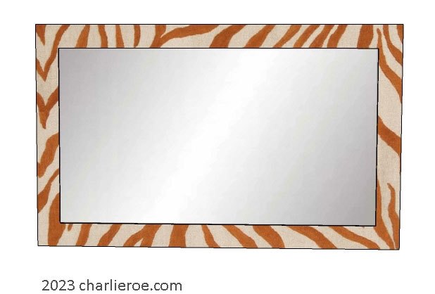 New African style wall painted mirror frames with Ndebele & Abstract ...