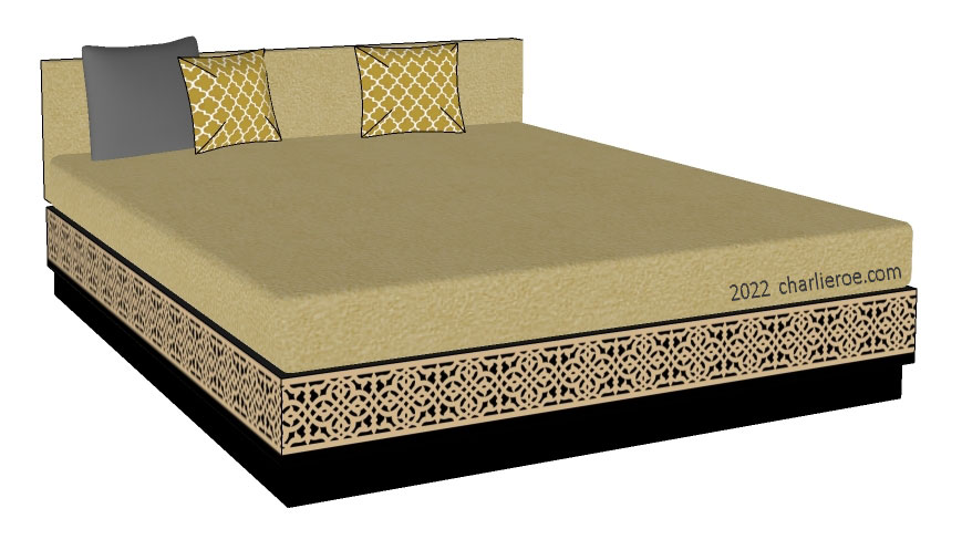 new Islamic Arab Moroccan style decorative painted & wood bedroom ...