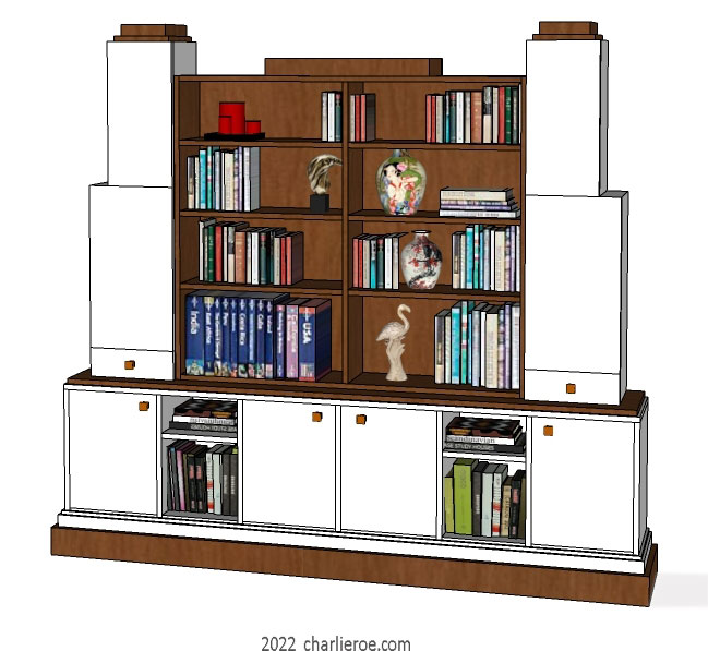 new Art Deco Bookcases, bookshelves, libraries & storage cupboards ...