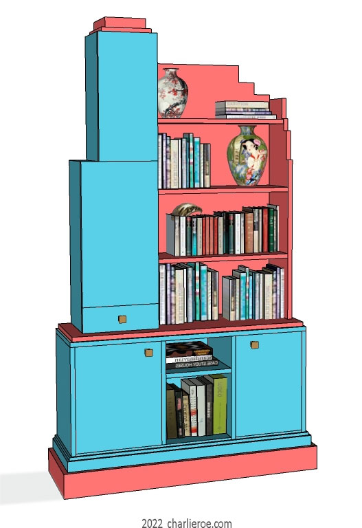 new Art Deco Bookcases, bookshelves, libraries & storage cupboards ...