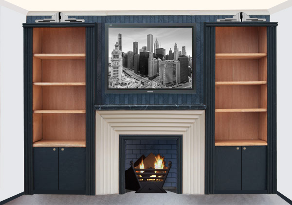 new Art Deco built-in bookcases furniture